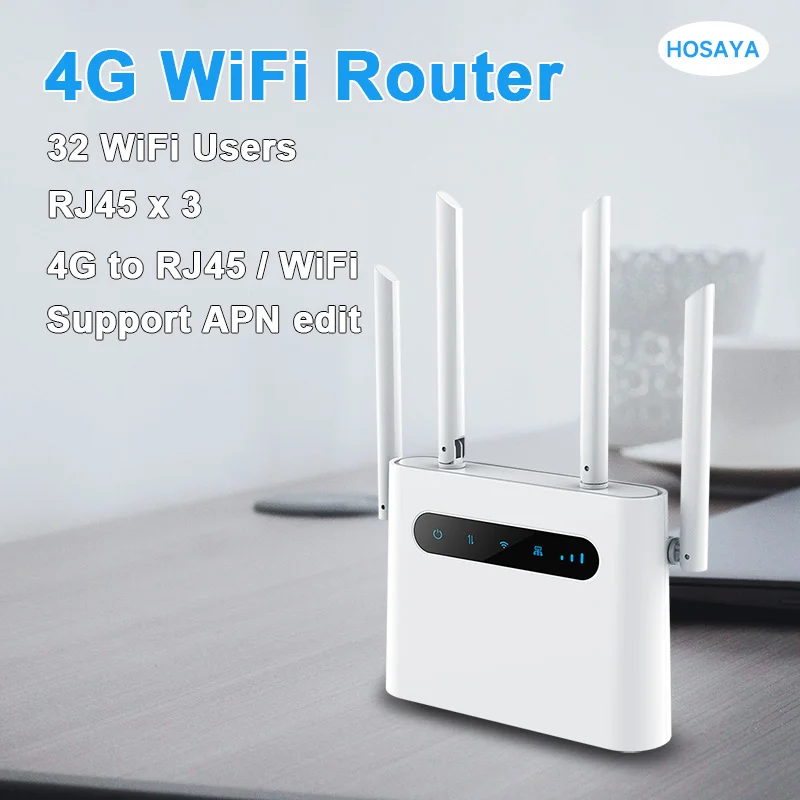 4G SIM card wifi router portable wifi modem 4G CPE hotspot 32 WIFI ...