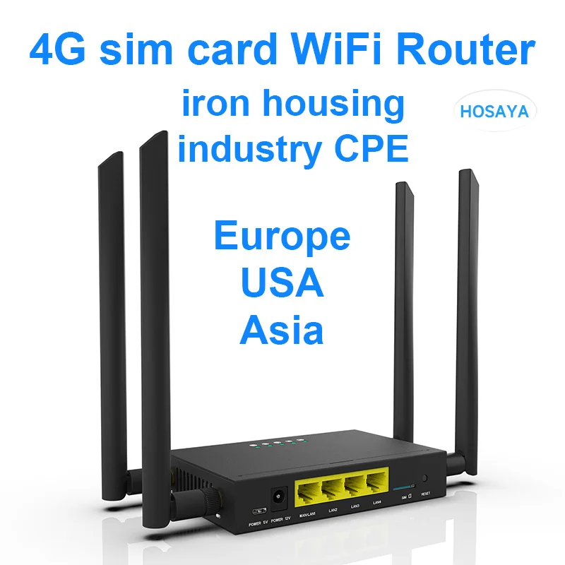 HOSAYA 4G SIM card wifi router portable wifi modem 4G CPE hotspot ...