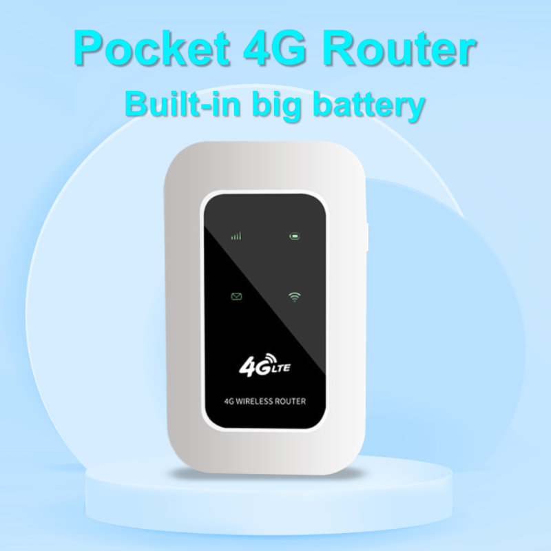 Portable WiFi 4G SIM Card Router 10 WiFi Users Built-in Battery LED ...