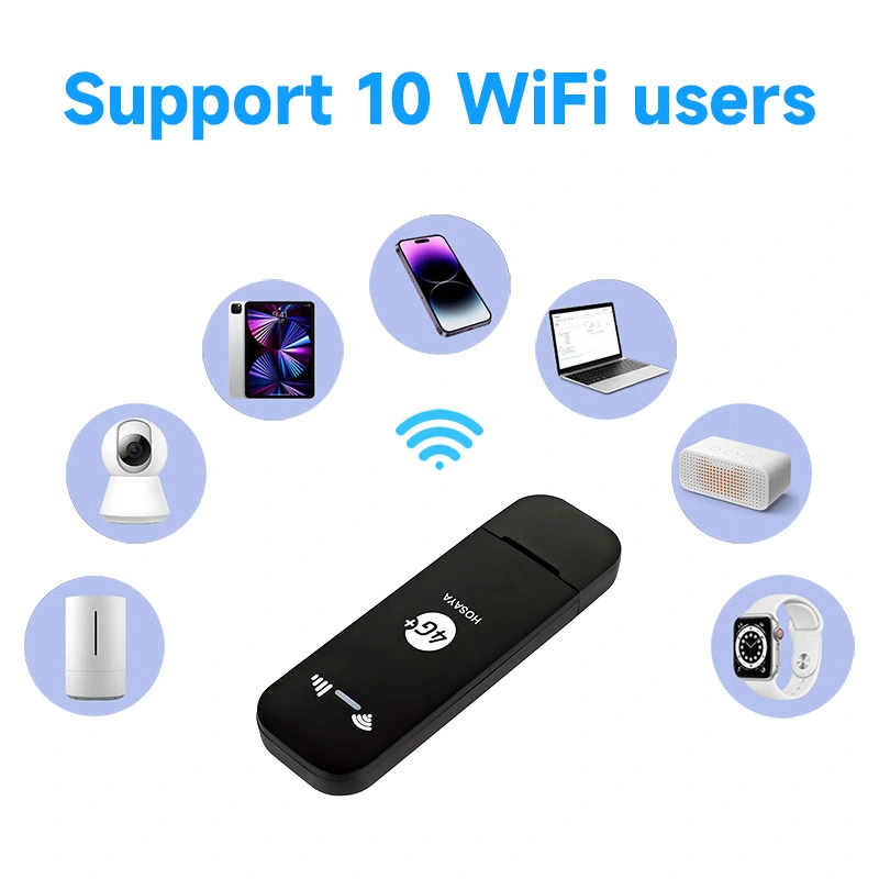 Portable WiFi 4G sim Card WiFi Modem 10 WiFi Users 4G LTE Router with ...