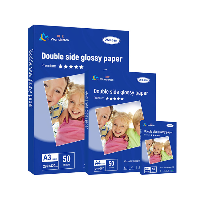 Double sided Inkjet glossy photo paper