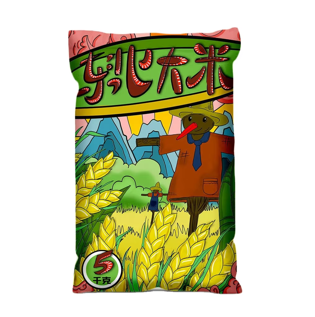 Plastic bopp laminated pp woven rice sack sac de riz 10kg 15kg 20kg ...