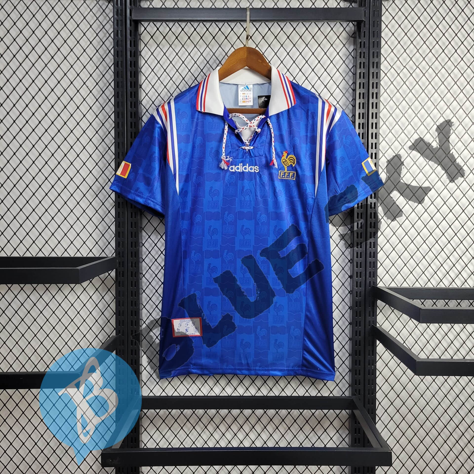 France Home 1996 Retro Football team shirt