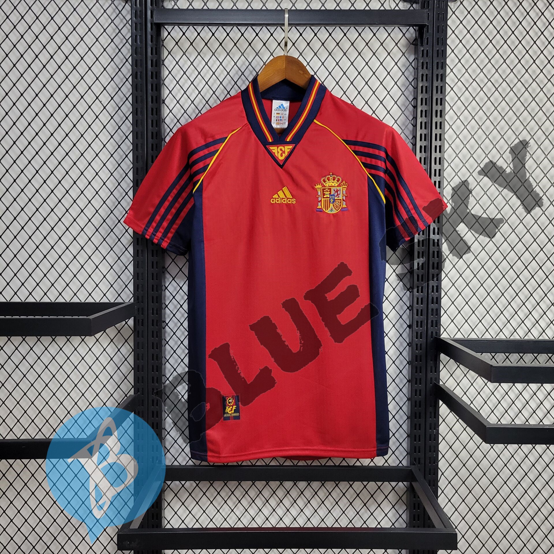 Spain Home 1998 Retro Football team shirt
