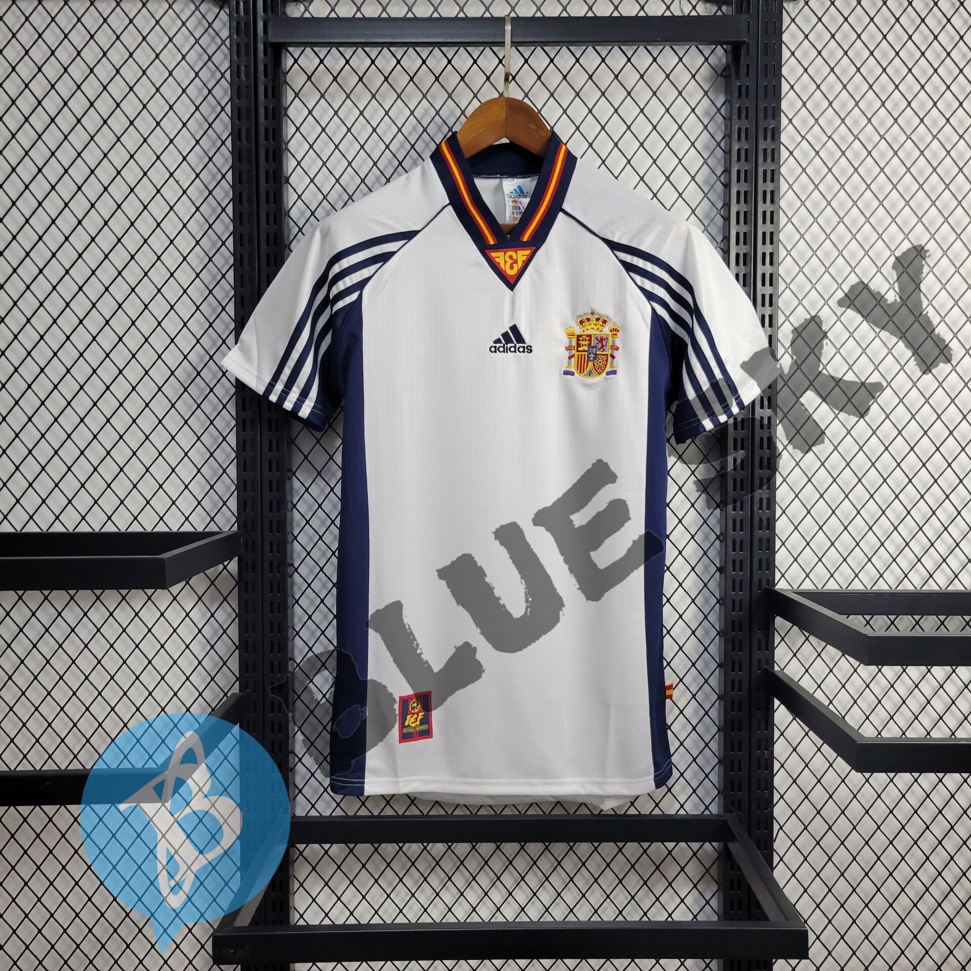 Spain away 1998 Retro Football team shirt