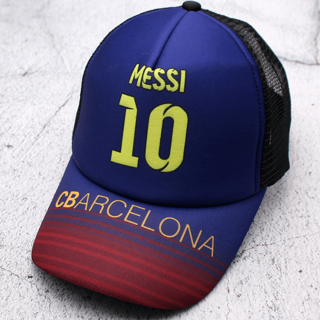 Barcelona MESSI Football Duck Tongue Hat Football team hat