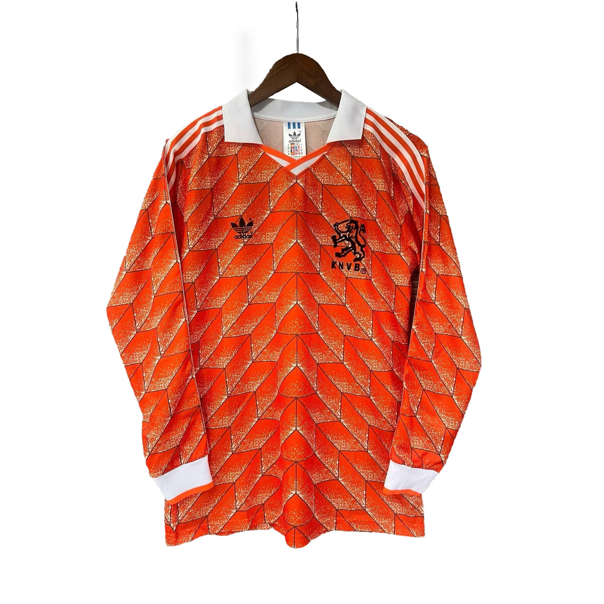Netherlands Home Long Sleeve Retro 2001 Football Team Shirt Jersey ...