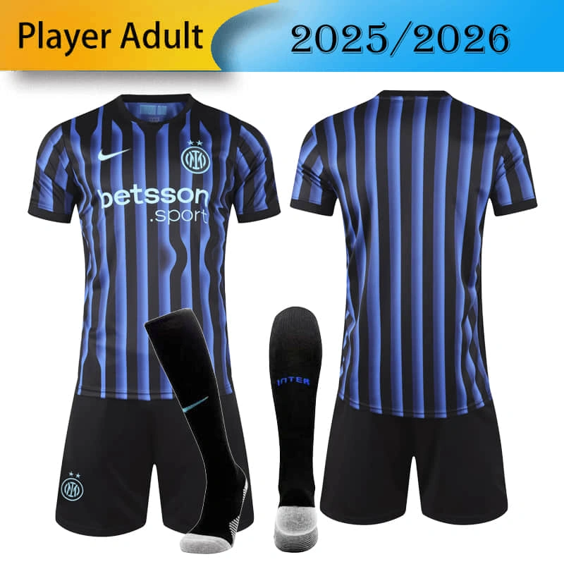 Player Inter Milan Home 2025/2026 shirt+shorts+sock kit Football team ...