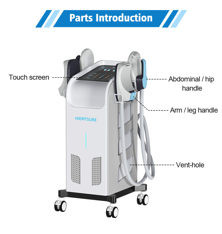 Vertical EMslim muscle building with 4 hanndles