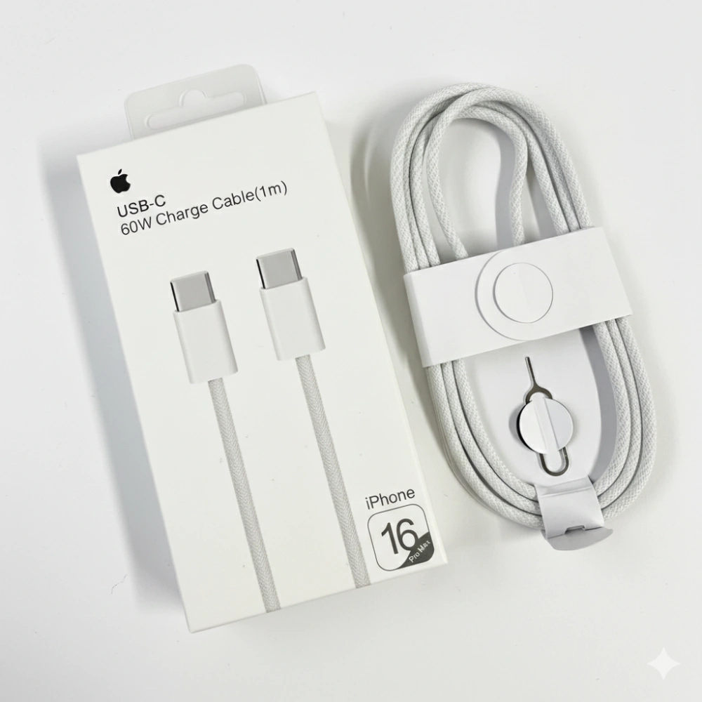 iphone 16 pro max usb c to tipo c cable charge 60w