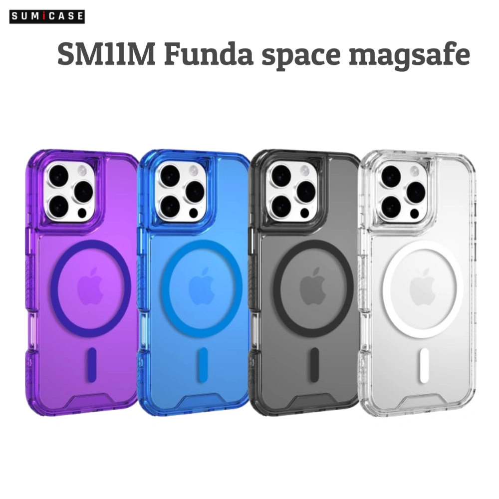 SM11M FUNDA MAGSAFE SPACE 3 EN 1 360 TRANSPARENTE