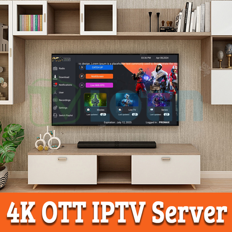 Hot 4K 8K HD Iptv For Olympic Games Champions League Subscription Abonnement 12 Mois M3u List ...