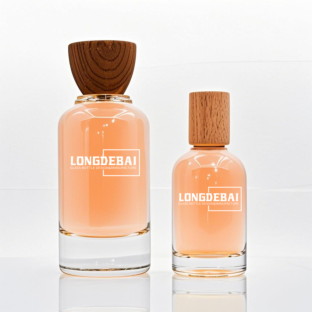 China wholesale empty clear round thick bottom glass perfume bottle ...