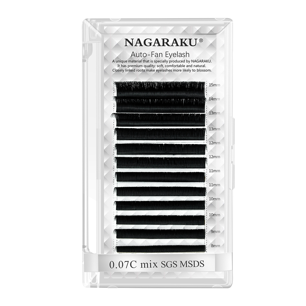 NAGARAKU Easy Fanning Eyelash Extension Mega Volume Eyelashes,Auto-fans ...