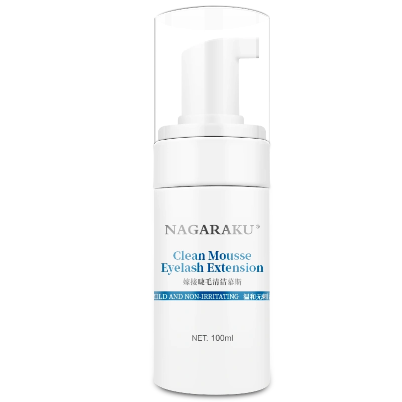 NAGARAKU Eyelash Extension Cleansing Mousse Shampoo Foam Pro Eyelash Cleaner bubble 100ml gentle ...