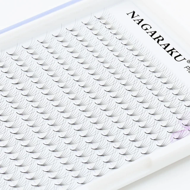 NAGARAKU Sharp Narrow Stem Premade Fans Eyelash Extension 16 Lines 5D ...