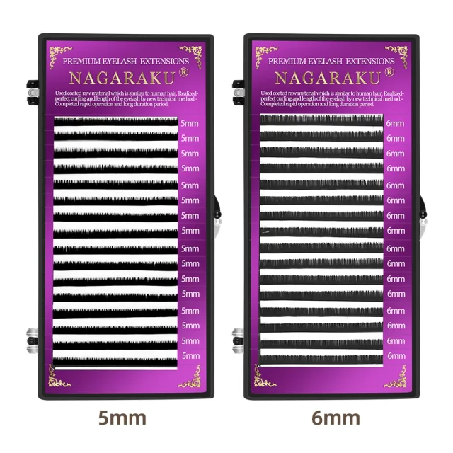 NAGARAKU Individual Short Eyelash Extension 5-7mm,Classic Eyelashes