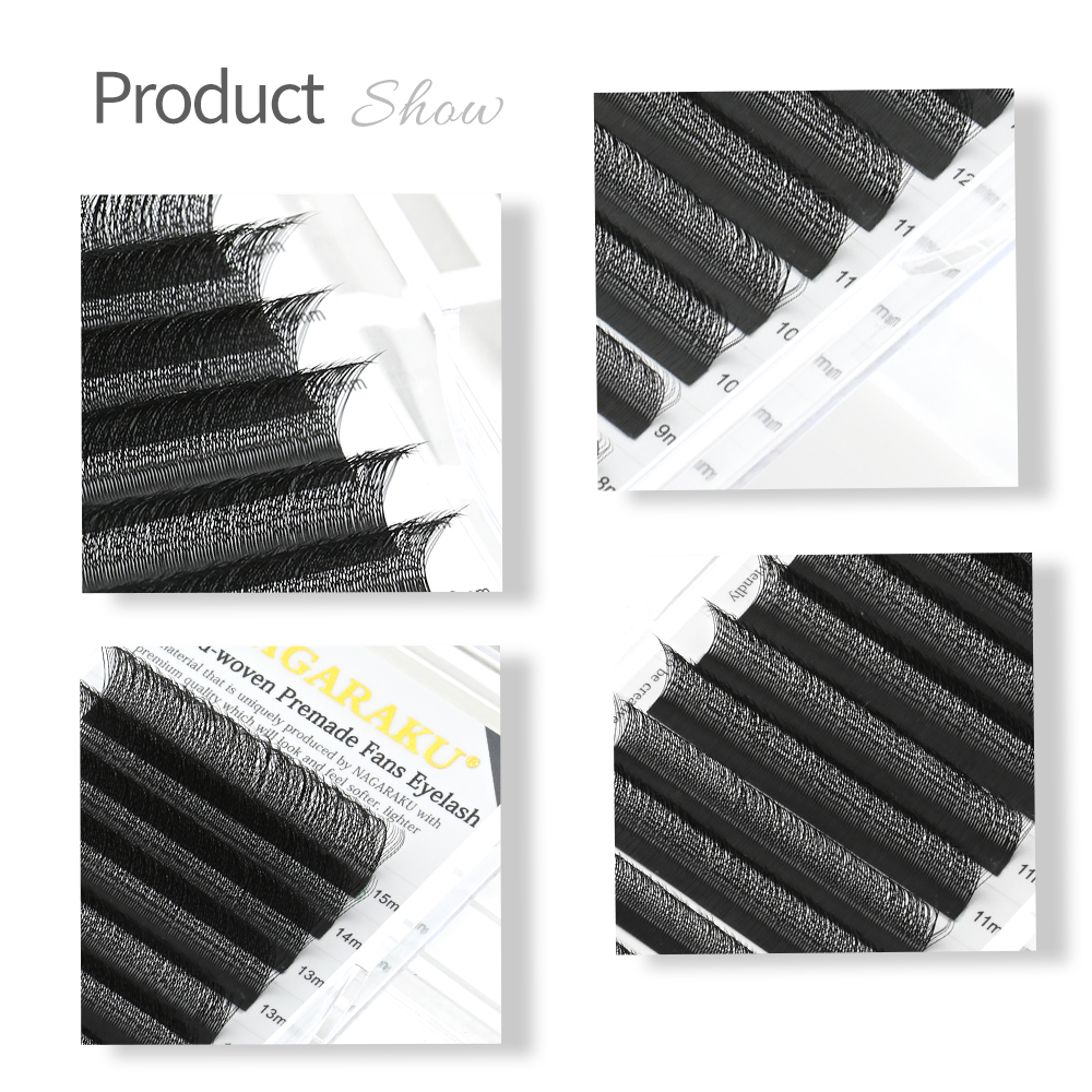 NAGARAKU 3D 4D 5D 6D 7D 8D W Spike 3D W Eyelash Extension,YY/W Shape ...