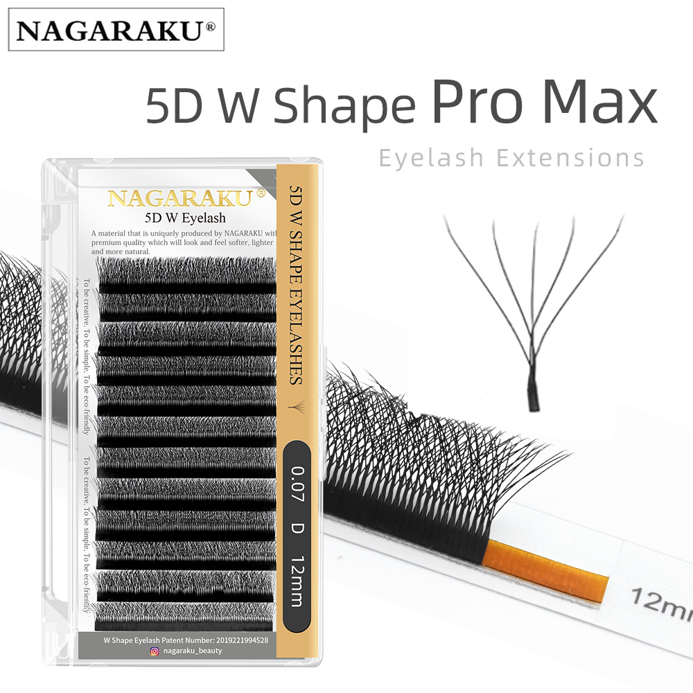 NAGARAKU 5D W Eyelash Extension,YY/W Shape Eyelashes
