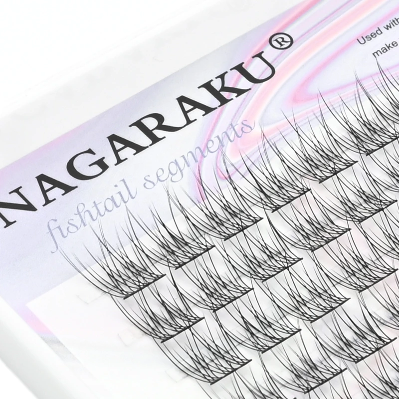 NAGARAKU Triple Fishtail / Spike Comic / Spike Lash Set DIY Lashes,DIY Lashes