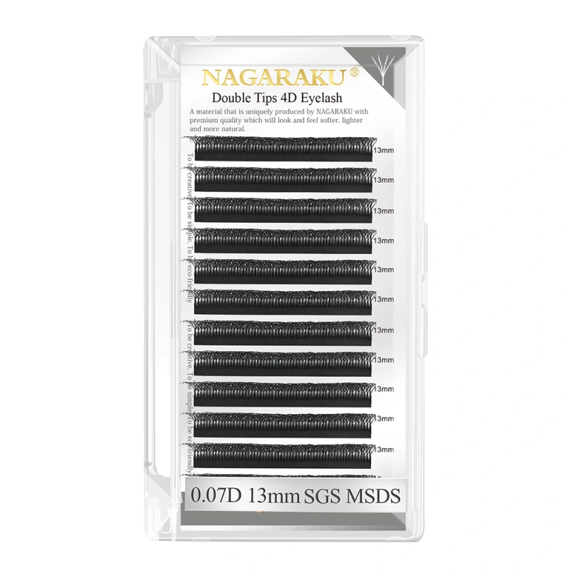 NAGARAKU Double Tips 4D W Eyelash Extension,YY/W Shape Eyelashes