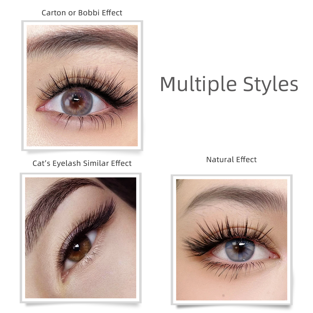 NAGARAKU Grey Black Brown Color Split Tips Ellipse Eyelashes,Ellipse ...