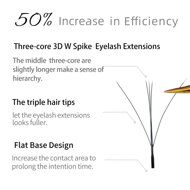 NAGARAKU Spike 3D W Eyelash Extension,YY/W Shape Eyelashes