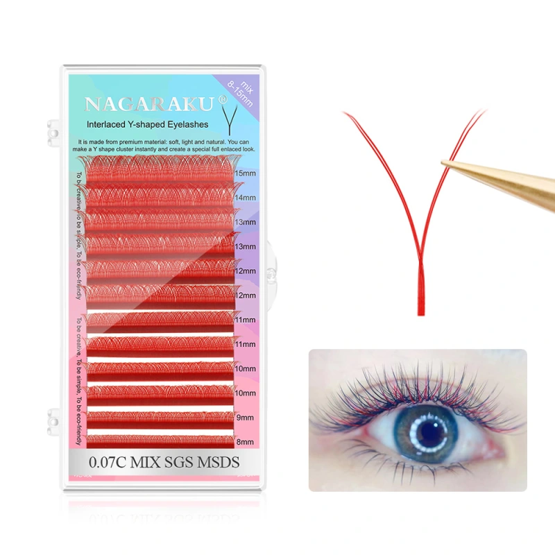 Nagaraku Colorful Yy Eyelash Extensionyyw Shape Eyelashes