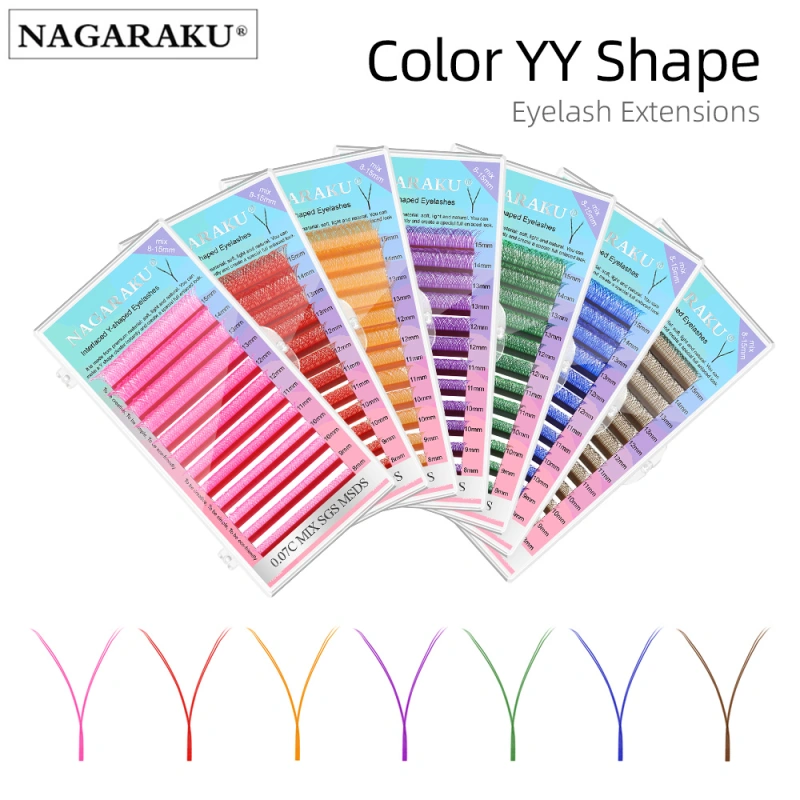 Nagaraku Colorful Yy Eyelash Extensionyyw Shape Eyelashes