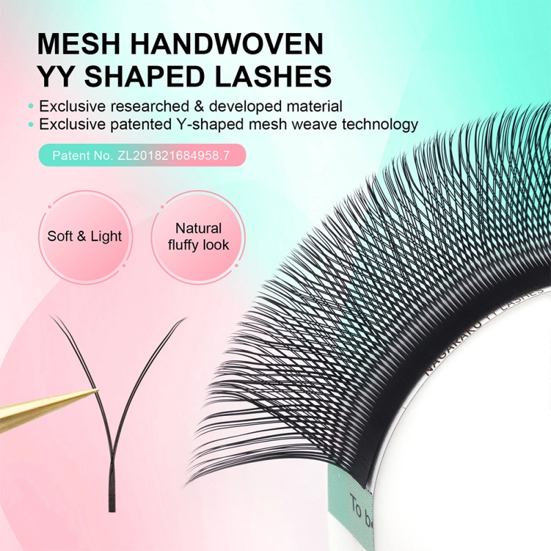 NAGARAKU 2D Y YY YYY Eyelash Extension,YY/W Shape Eyelashes
