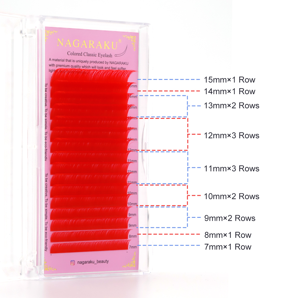 NAGARAKU Colored Classic Eyelash Extension,Color Eyelashes
