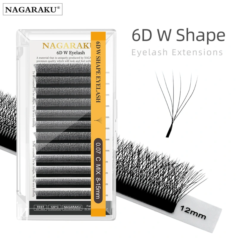 NAGARAKU 3D 4D 5D 6D 7D 8D W Spike 3D W Eyelash Extension,YY/W Shape ...