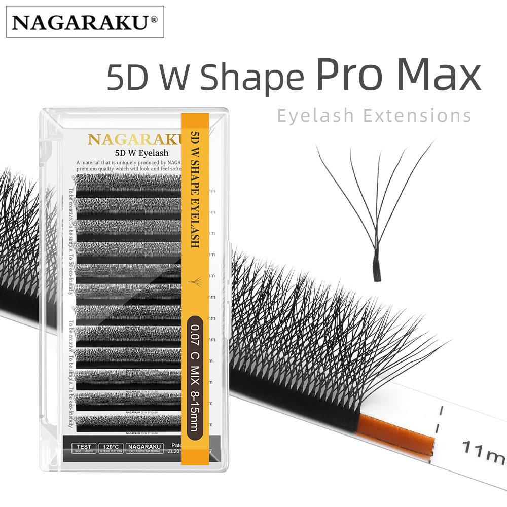 NAGARAKU 3D 4D 5D 6D 7D 8D W Shape Eyelash Extension,YY/W Shape Eyelashes