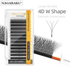 NAGARAKU 3D 4D 5D 6D 7D 8D W Shape Eyelash Extension,YY/W Shape Eyelashes