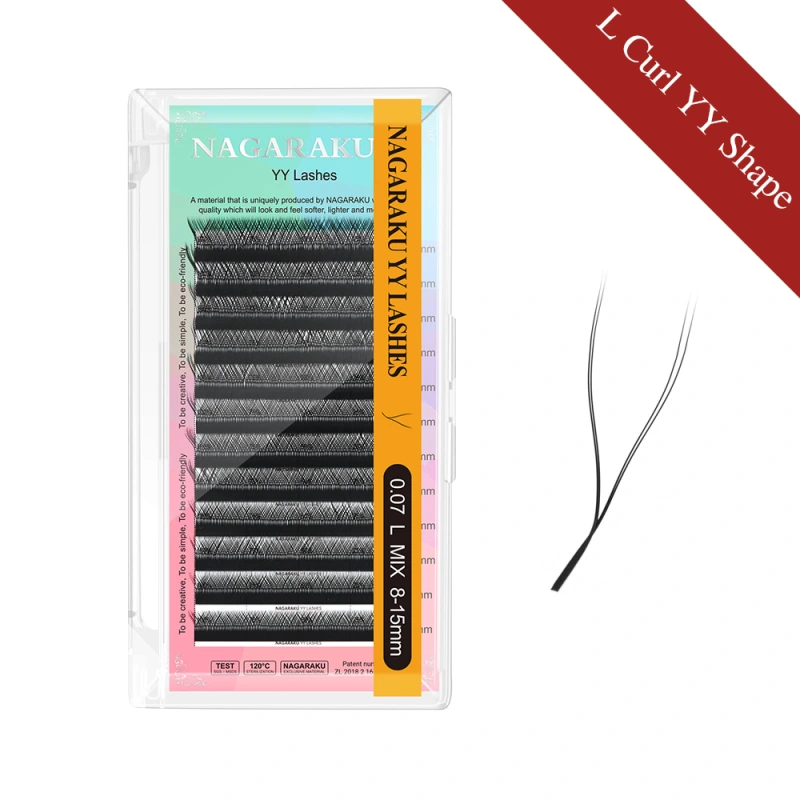 NAGARAKU 2D Y YY YYY Eyelash Extension,YY/W Shape Eyelashes