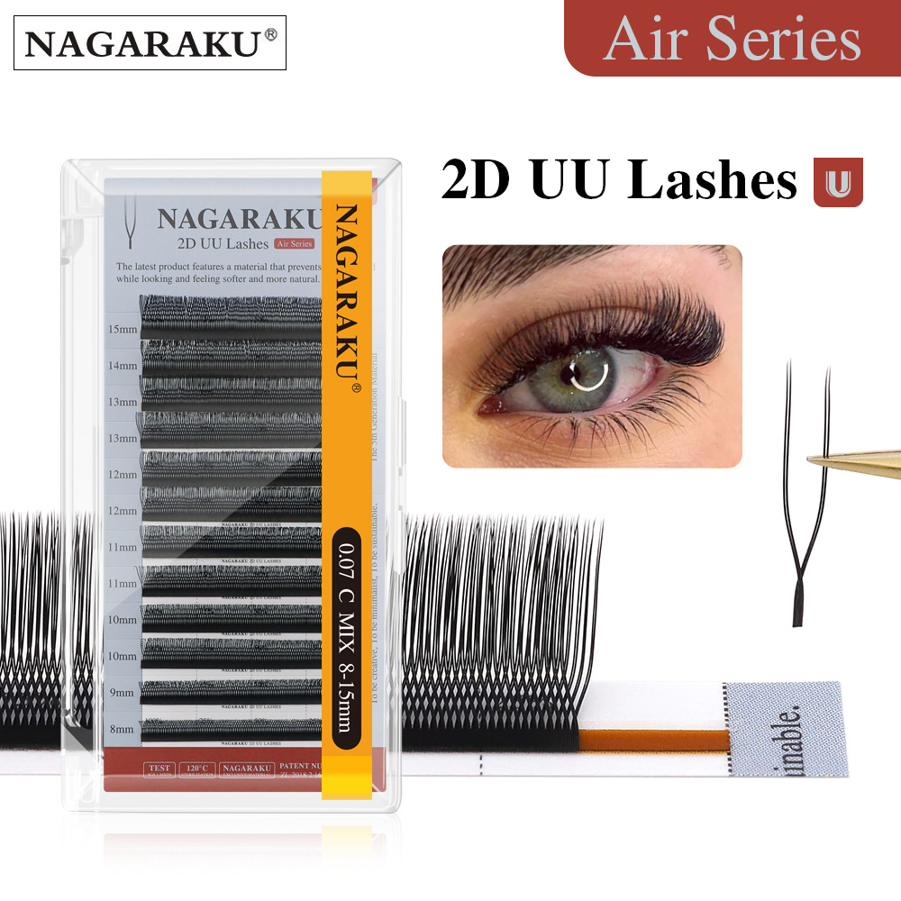 NAGARAKU U-Shaped 2D UU Eyelash Extension