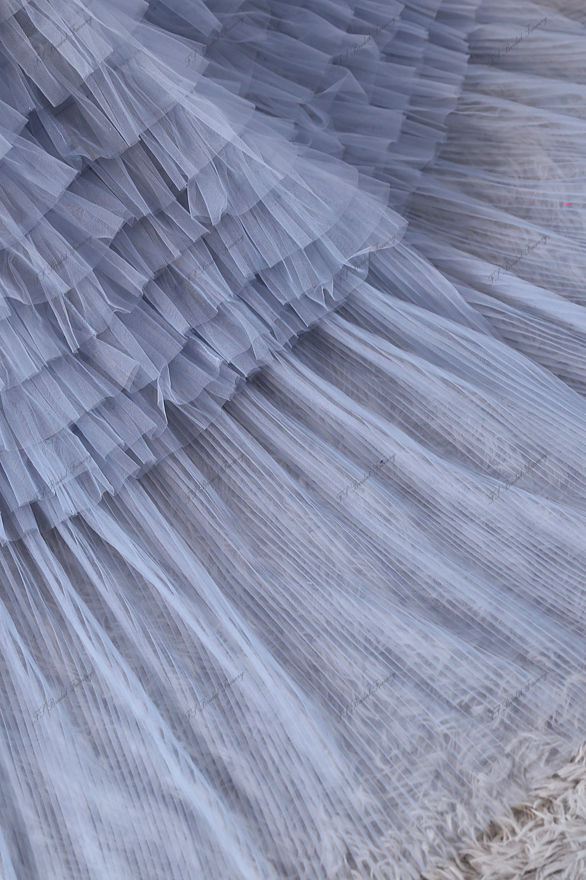 Delicate Tulle Prom Dress With Ruffled Skirt And Sweetheart