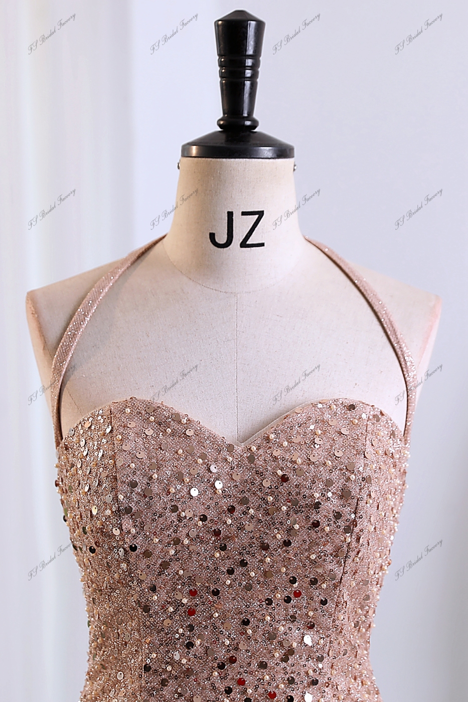 Short Prom With Sweet Heart Neckline Glitter Mermaid Dress