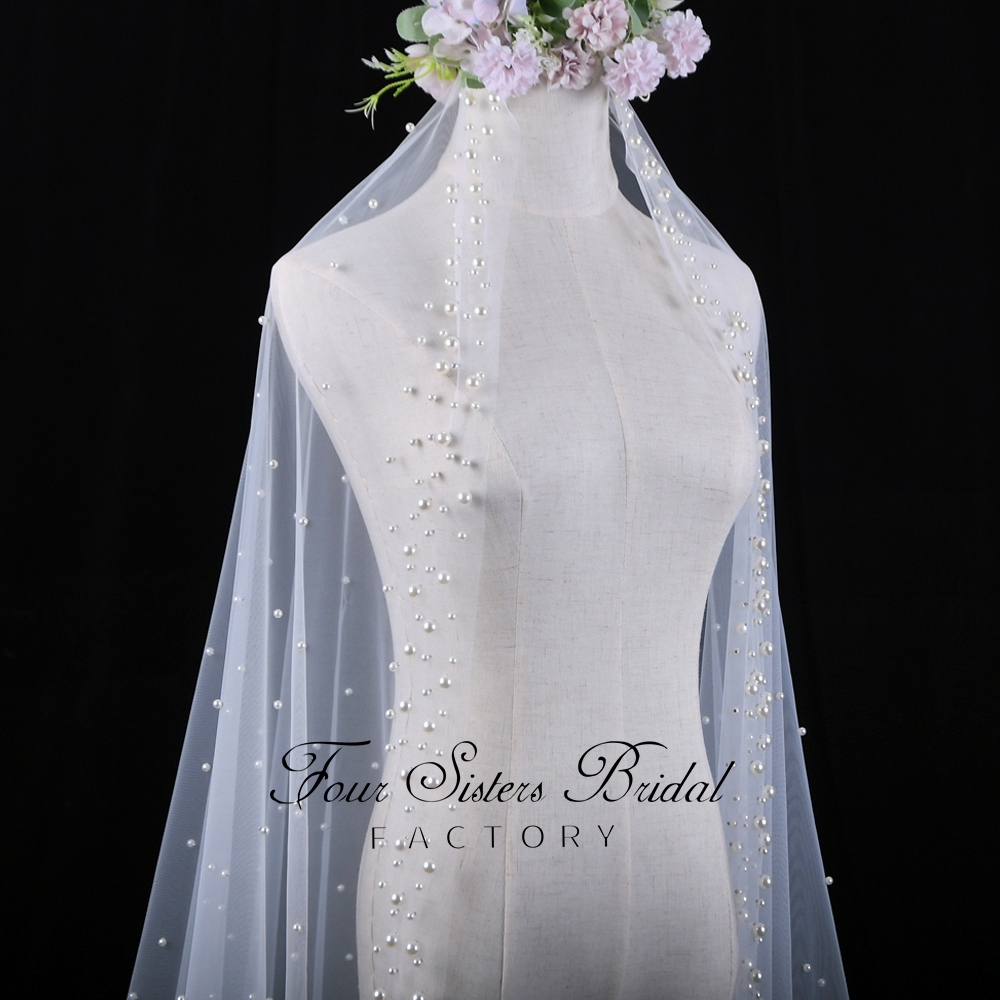 Bridal Veil With Pearls