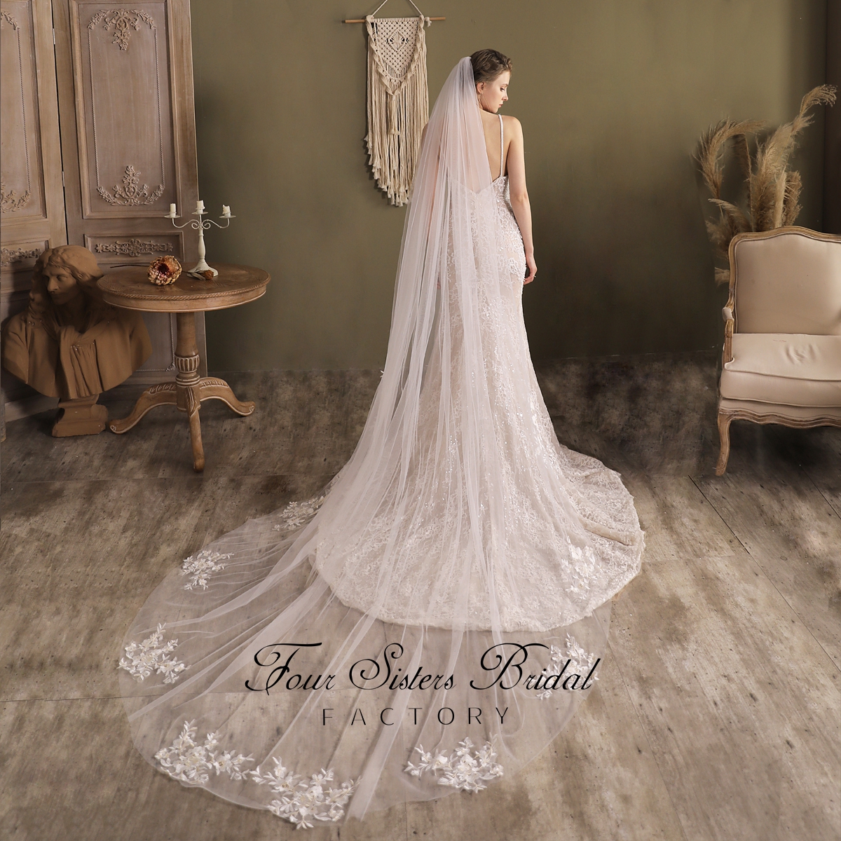118 Inches Soft Lace Veils