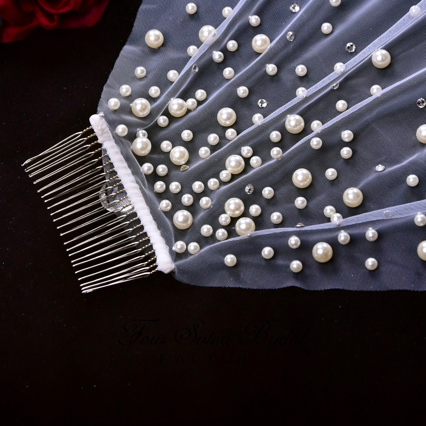 Pearls Wedding Veils