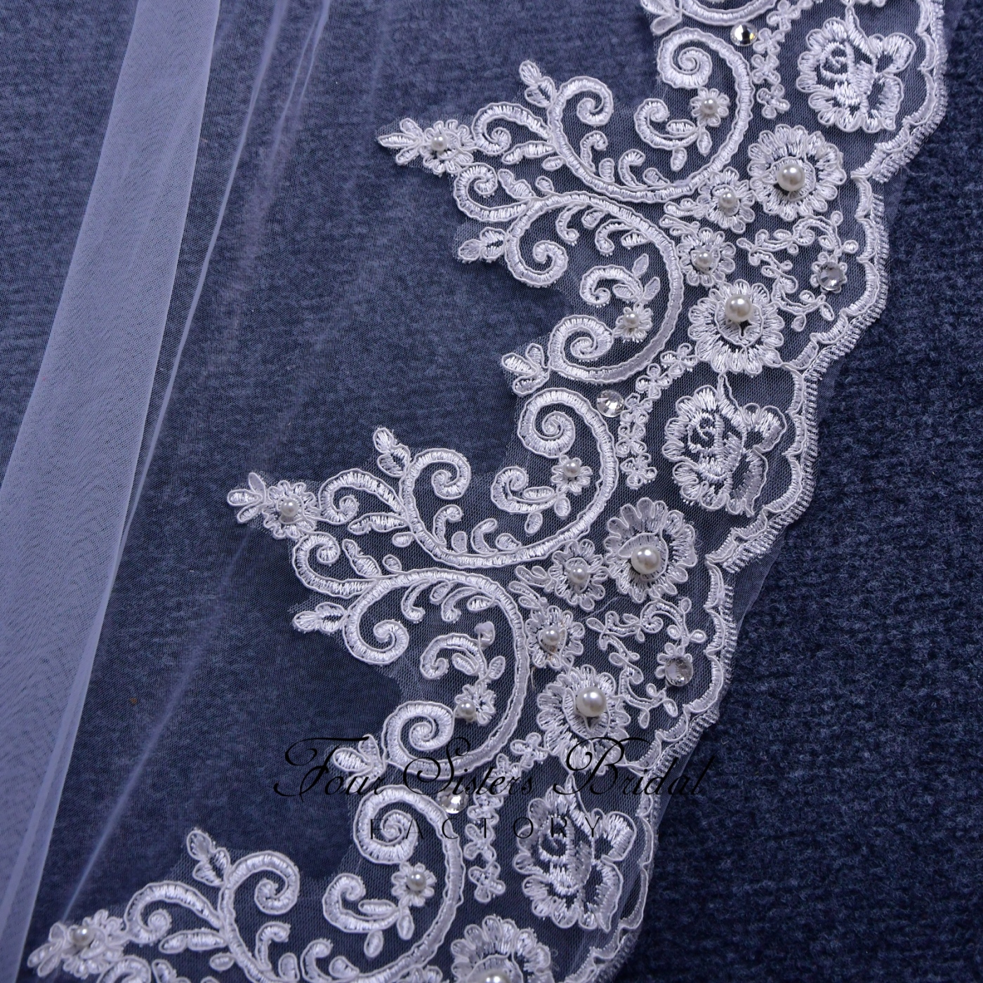 Lace Beading Wedding Veils