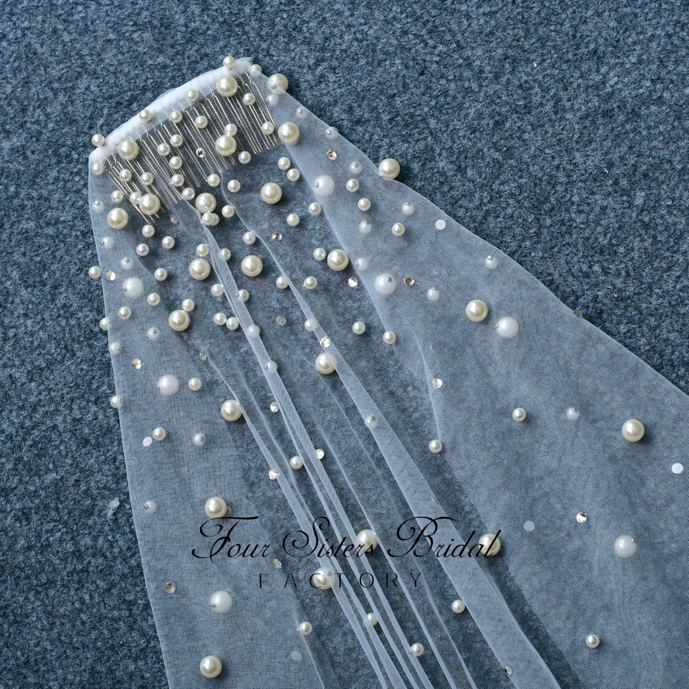 Pearls Wedding Veils