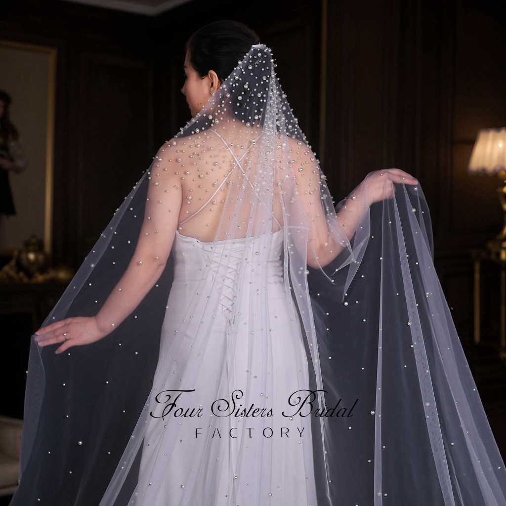 Pearls Wedding Veils