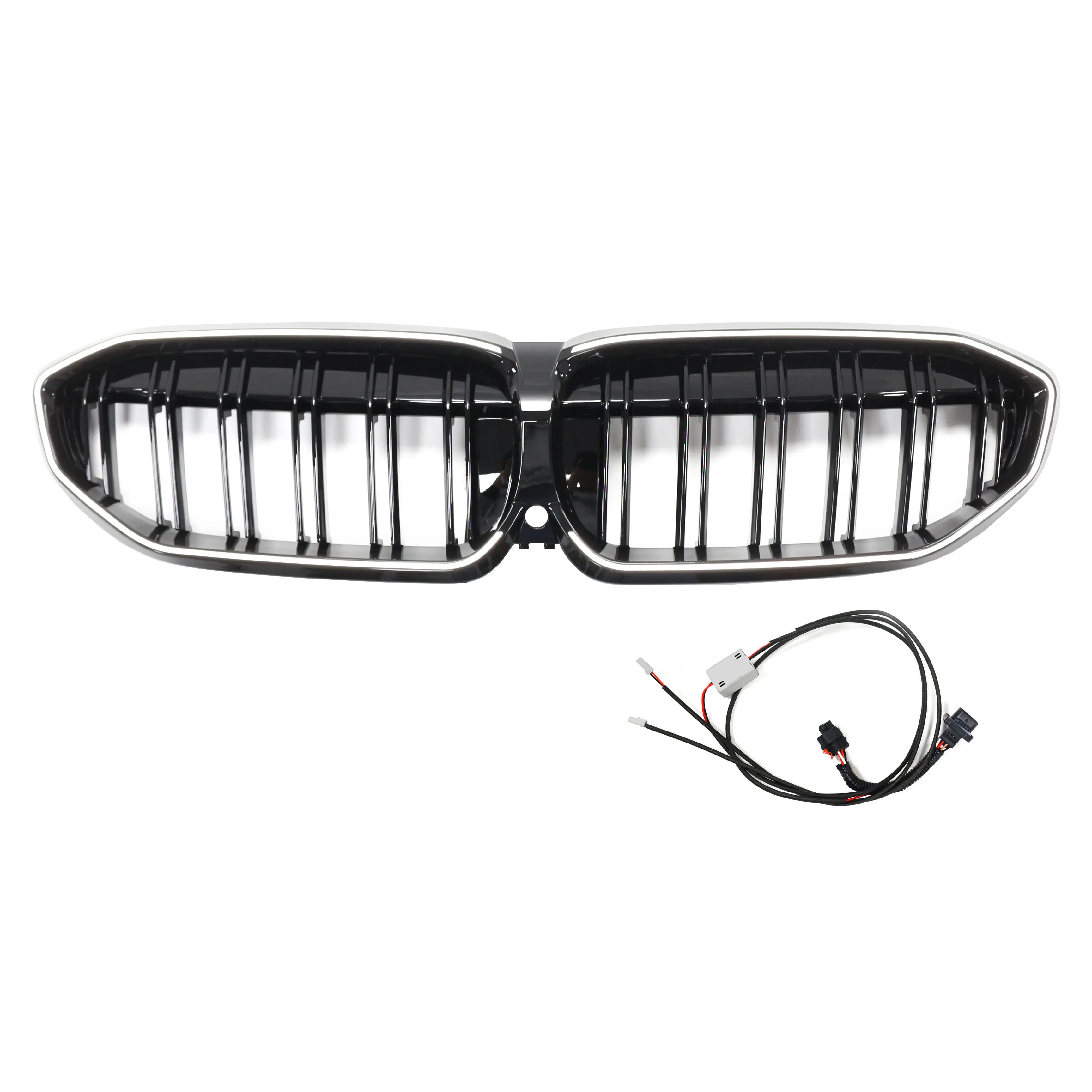 BMW 3 SERIES G20 LED Grille Double Line Gloss Black 2019-2022