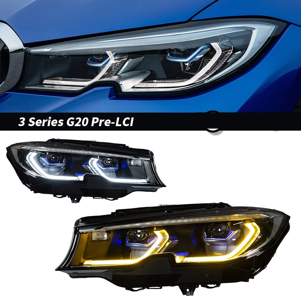 BMW 3 SERIES Car Lights for BMW G20 LED Headlight Projector G28 G80 ...