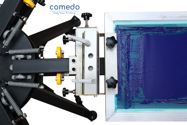 Screen Printing machine with micro registration 6 color 6 station KMD606-MR