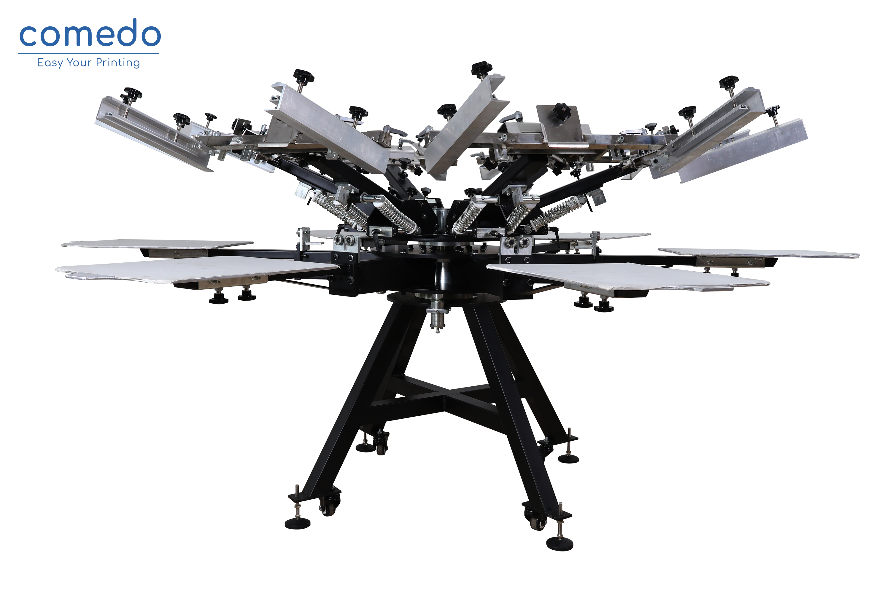 Manual Micro Registration flatbed octopus Printing Machine 6 Color 6 ...