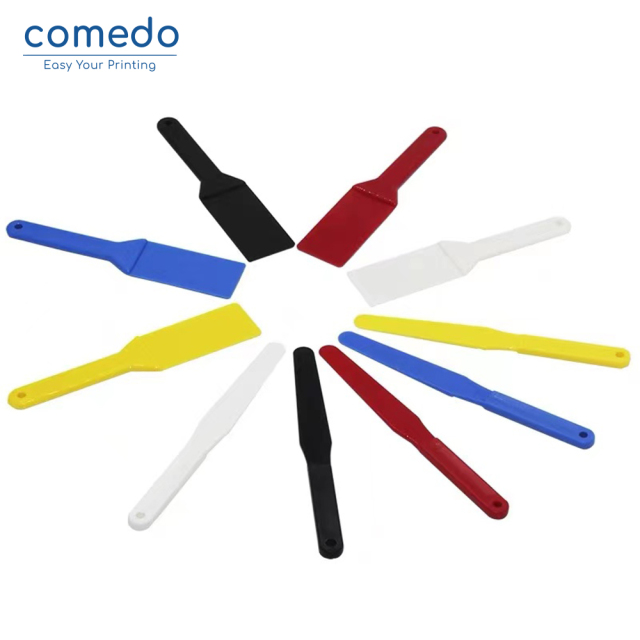 Five Color Plastic Ink Spatula