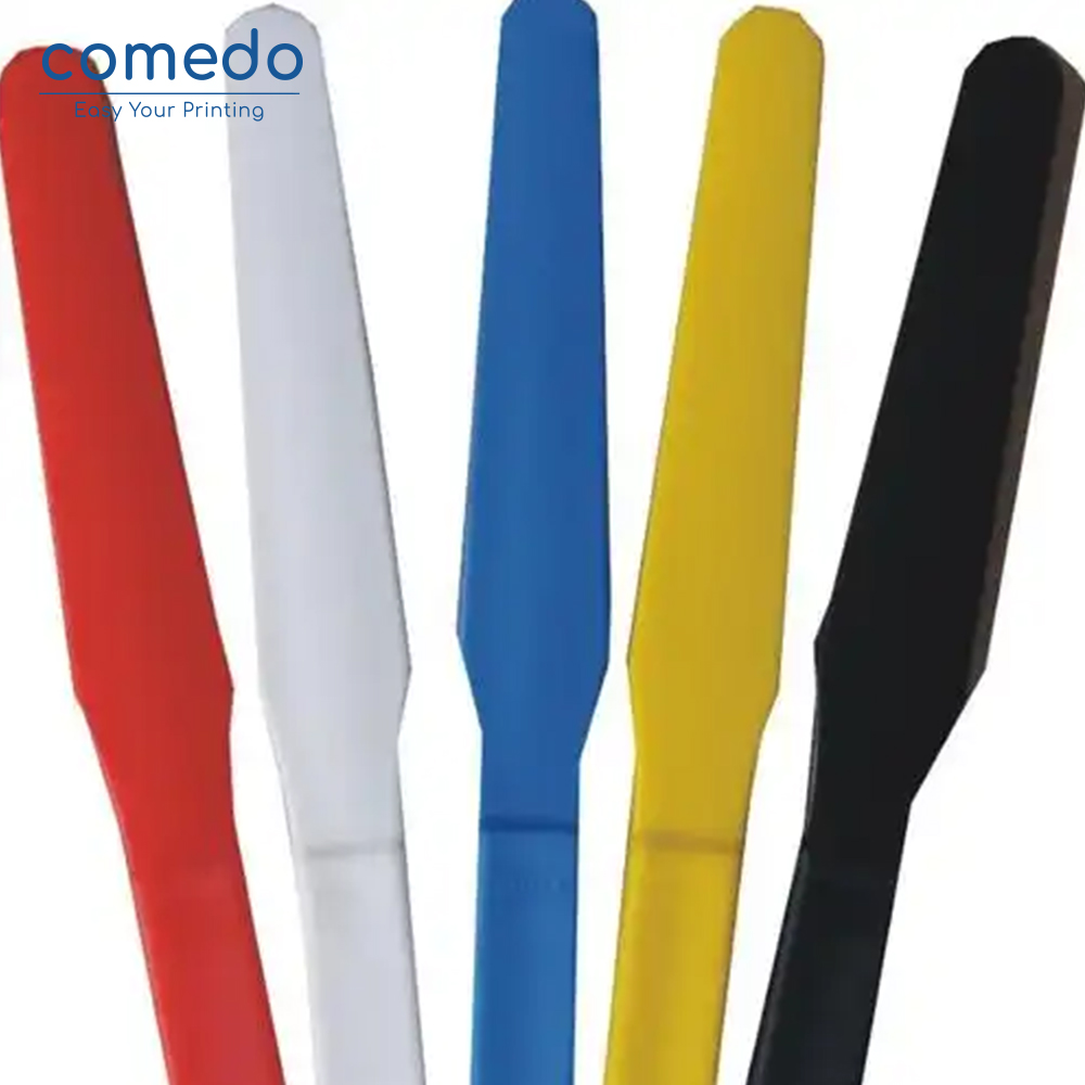 Five Color Plastic Ink Spatula
